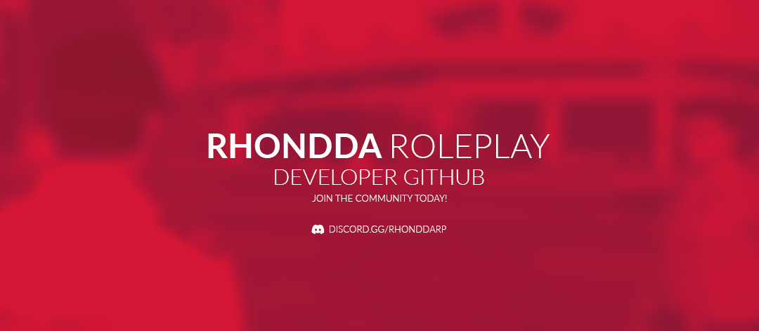 Rhondda Roleplay · GitHub