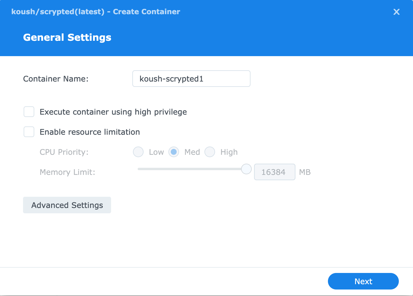 Installation: Docker Synology NAS · koush/scrypted Wiki · GitHub Installation: Docker Synology NAS · koush/scrypted Wiki · GitHub