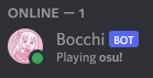 GitHub - iantelli/bocchi-discord-bot: Discord bot for osu! tournament training practice