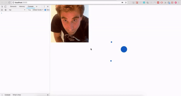 GitHub - aralroca/posenet-d3: D3 graph controlled with the camara (TensorFlow.JS with posenet)
