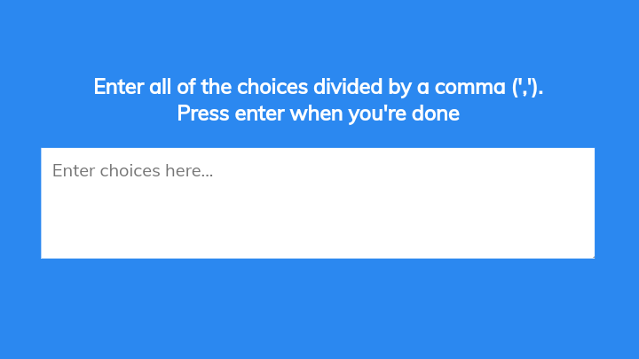 GitHub - ruuuff/random-choice-picker: Faz um sorteio se baseando nos ...