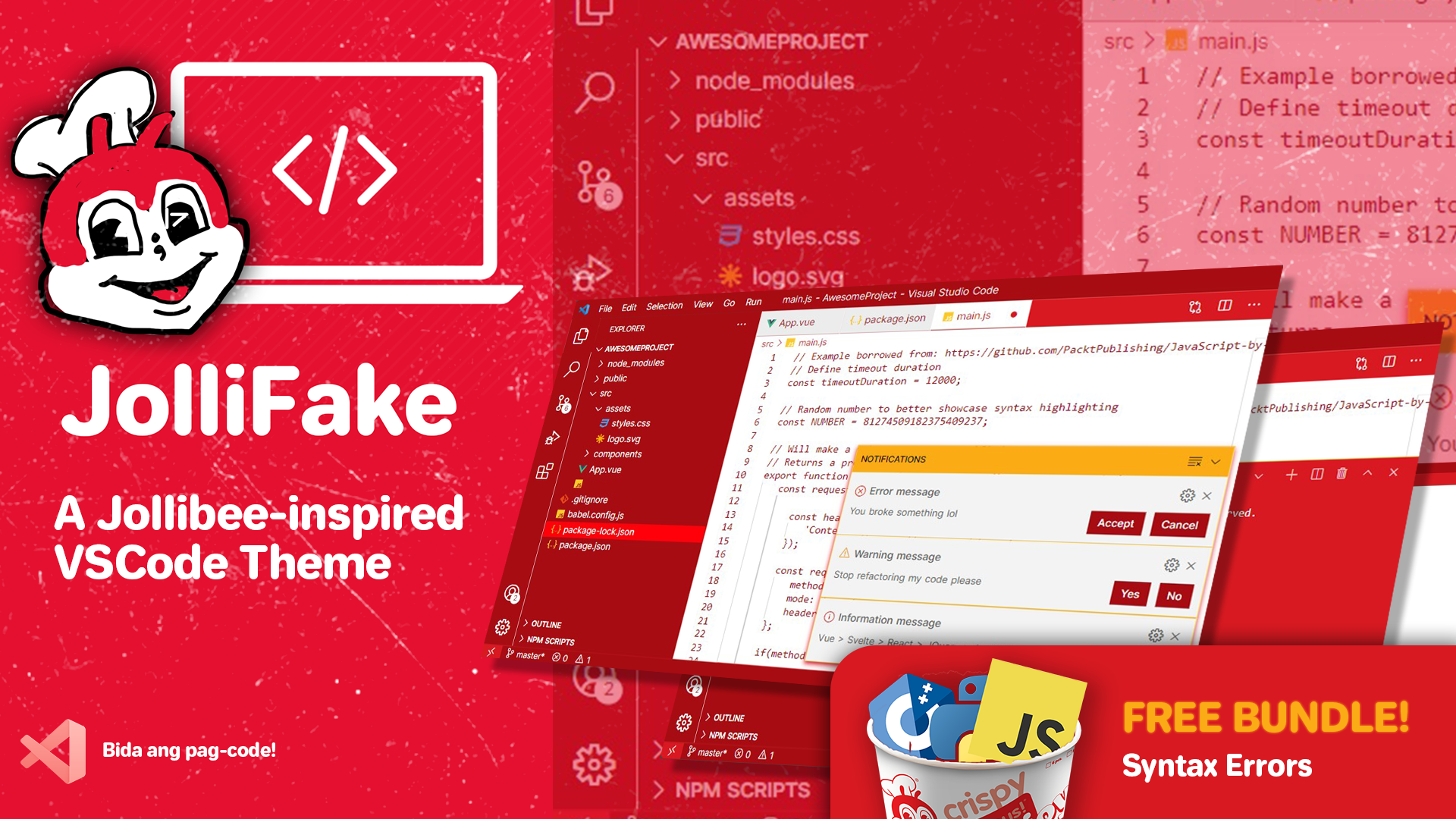GitHub - jeoooo/jollifake: A Jollibee-based VSCode Color Theme