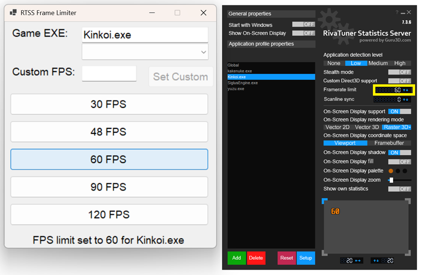 GitHub - HareChaser/RTSSFrameLimiter