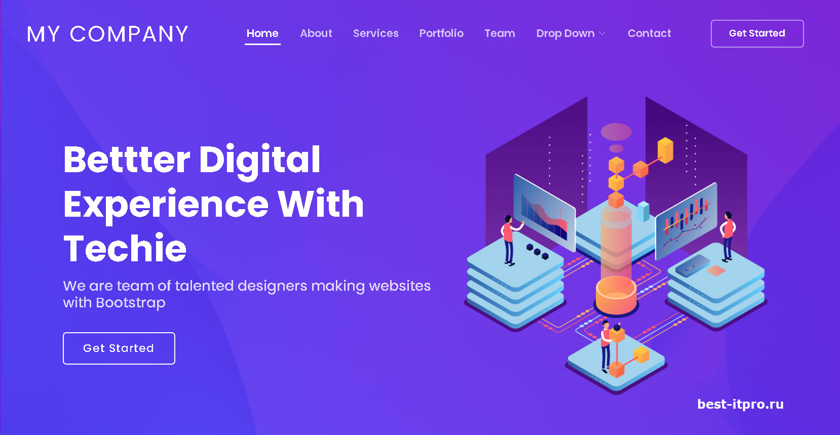 GitHub - IgorMan2005/php_techie: Techie PHP - Bootstrap Website Template