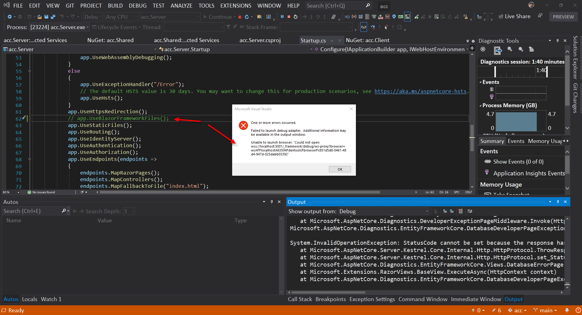 Upgrade from .NET 6.0.0-preview.3.21201.13 to 6.0.0-preview.4.21253.5 ...
