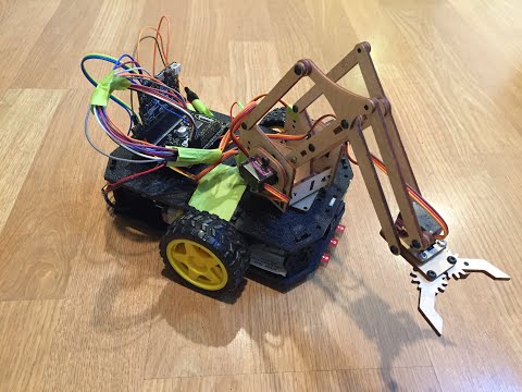 GitHub - AMoazeni/Robot-Arm-Rover: Gesture controlled Robot Arm mounted ...