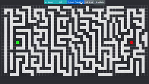 GitHub - Zephyrx23/pathfinding-visualizer