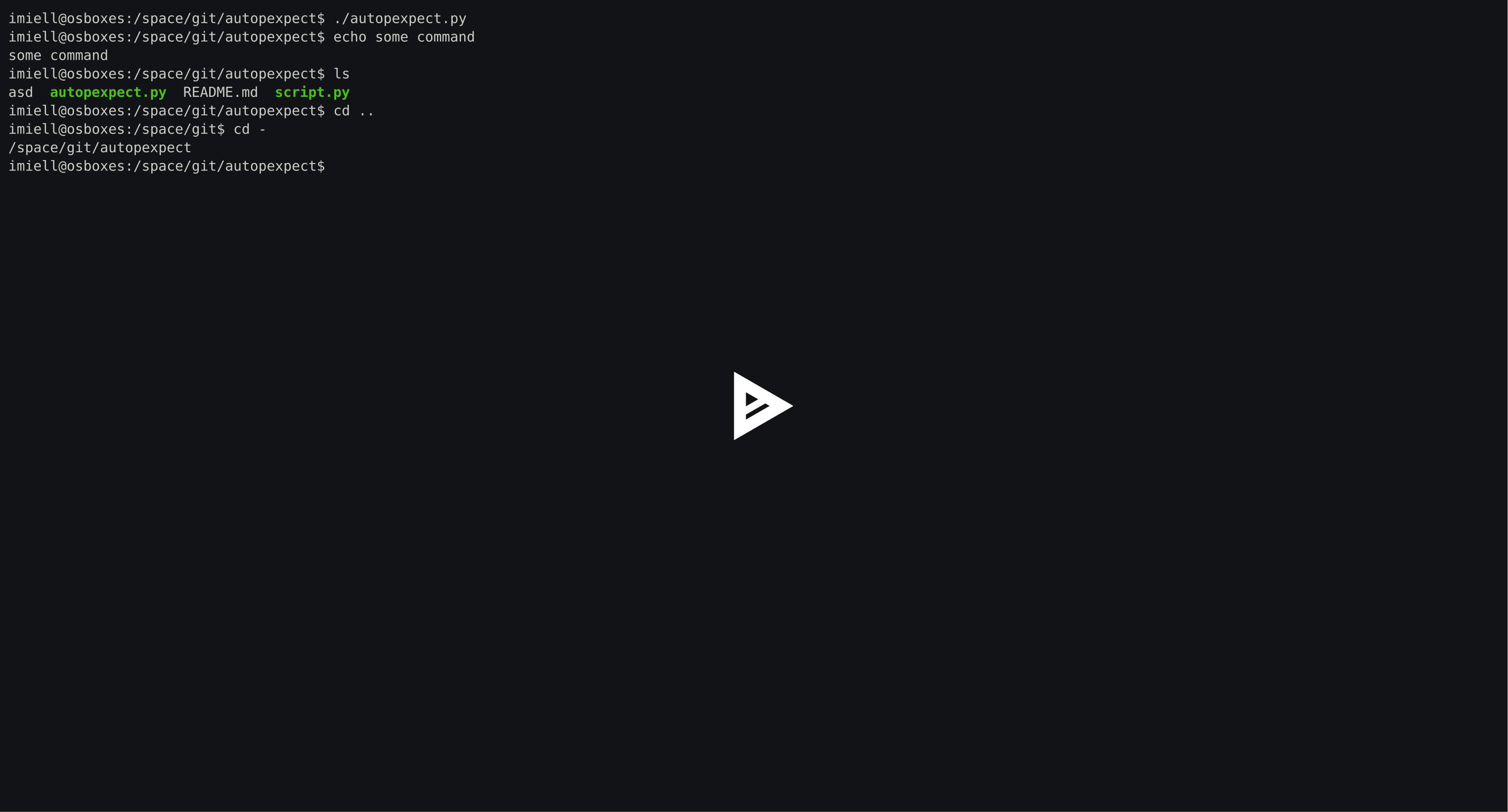 GitHub - ianmiell/autopexpect: autoexpect for pexpect