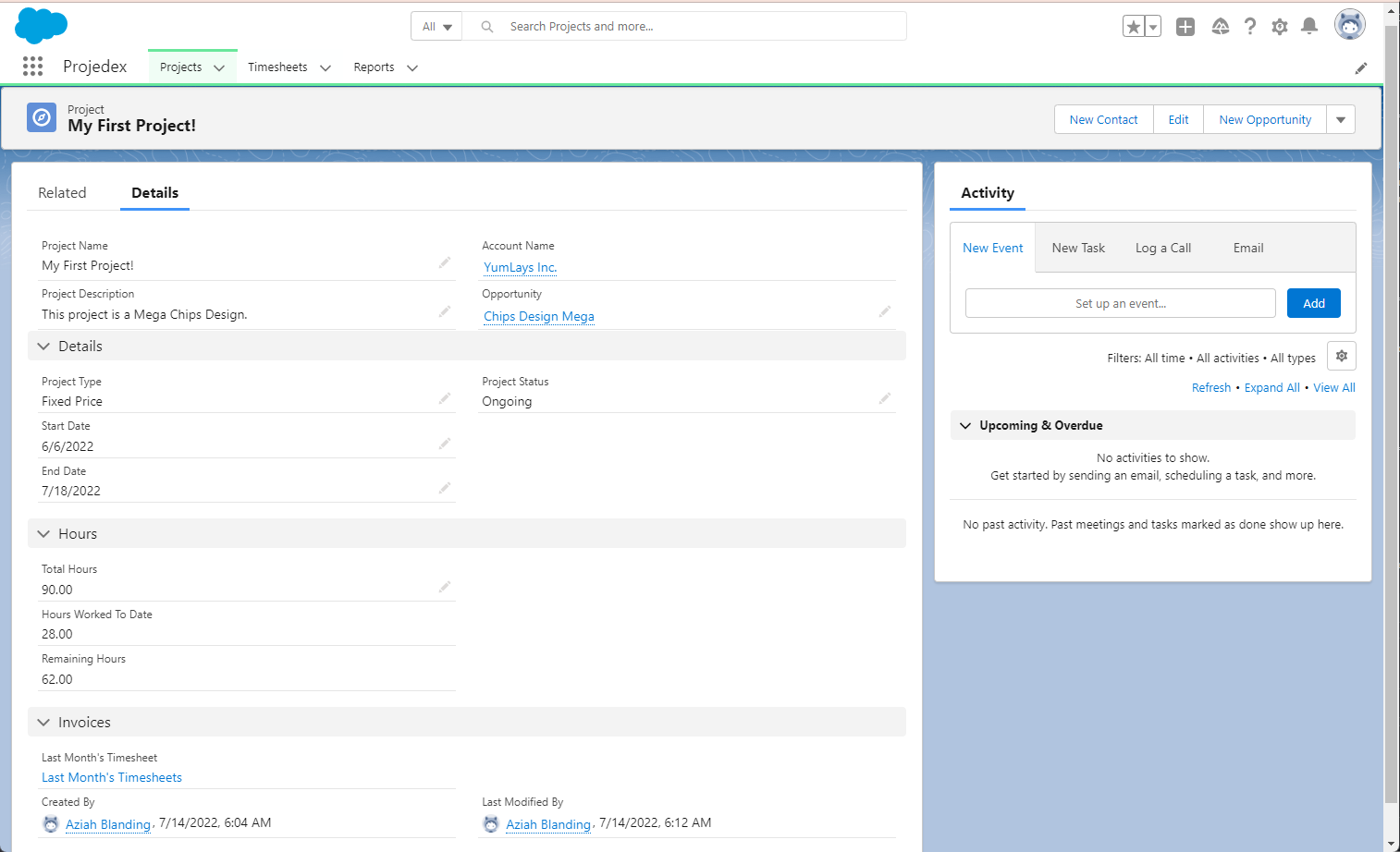 Github Primalsia Salesforce Projectmanagement Brief Tutorial Showcasing The Steps To Create A