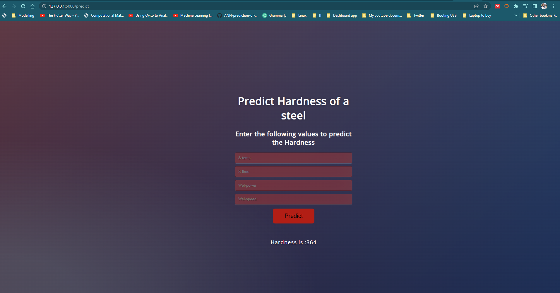 GitHub - AyorindeTayo/Hardness-App: Web app for Vickers Hardness Prediction for welded stainless ...