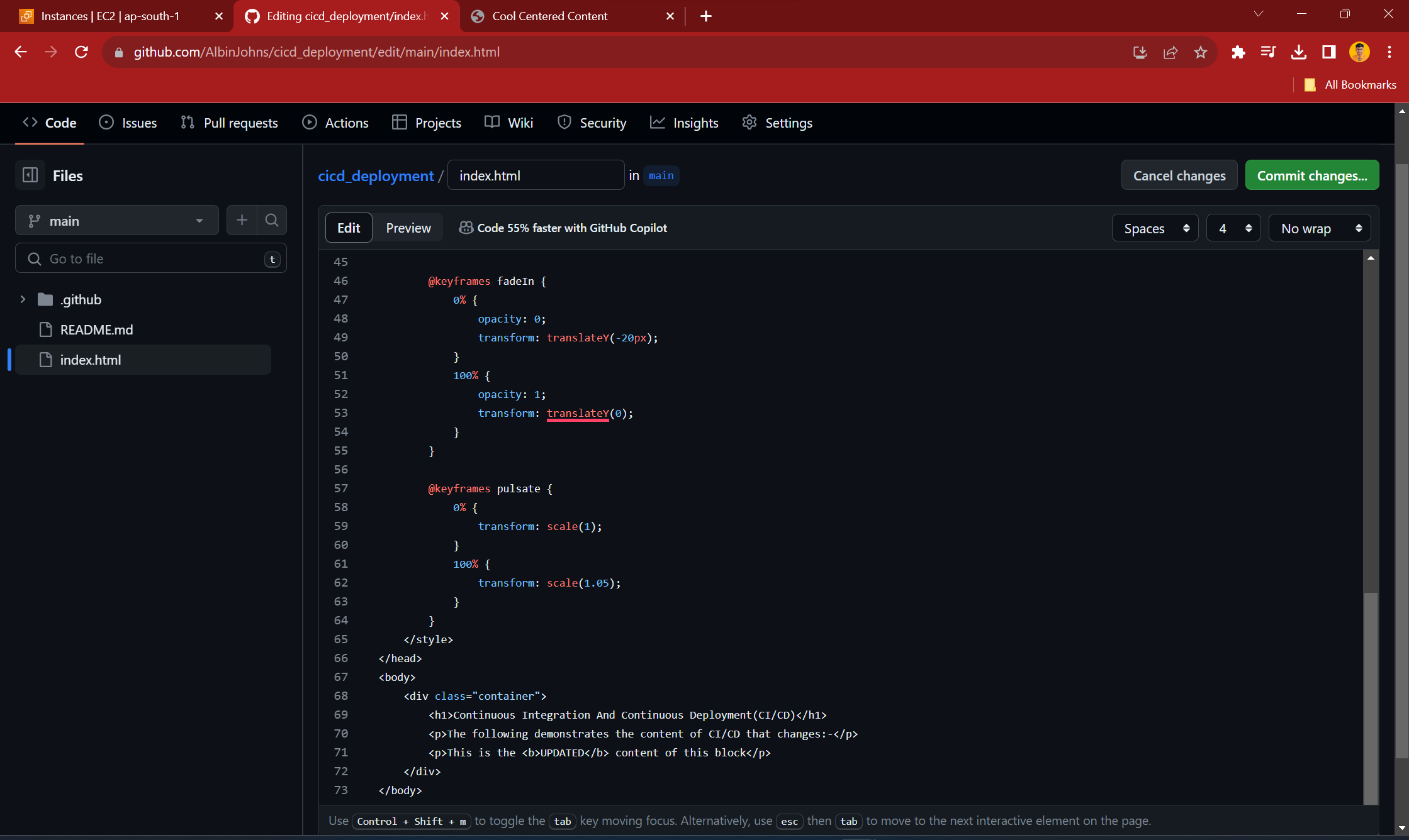 GitHub - AlbinJohns/AWS-CICD-Project: This repository demonstrates an ...