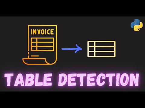 GitHub - prateekjoshi565/Table-Detection