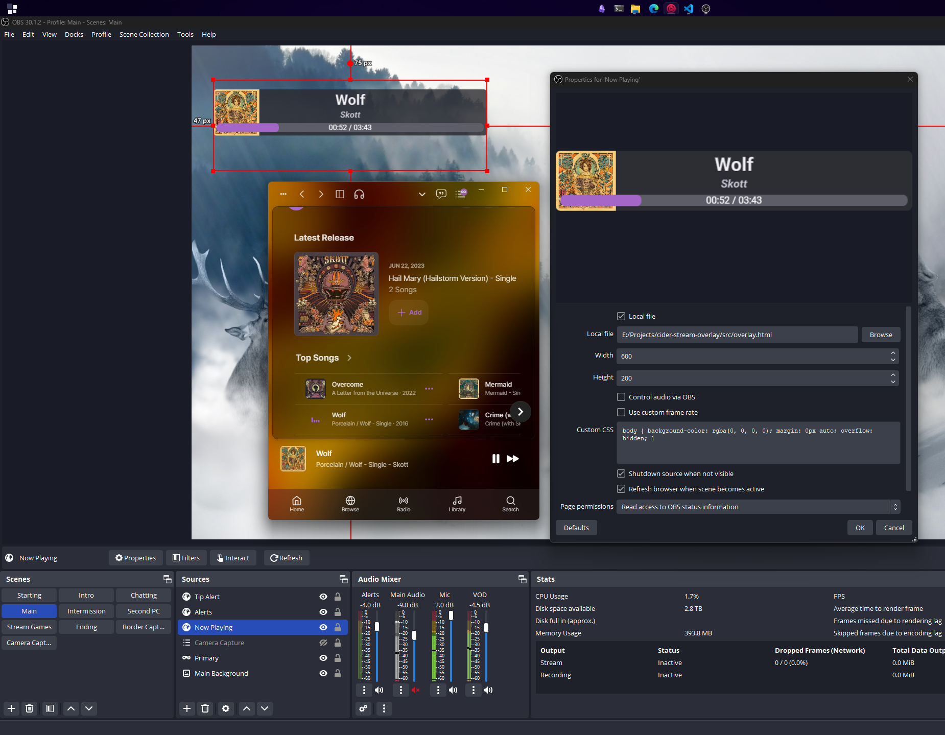 GitHub - Aylawoo/cider-stream-overlay: A livestreaming overlay for the Cider app