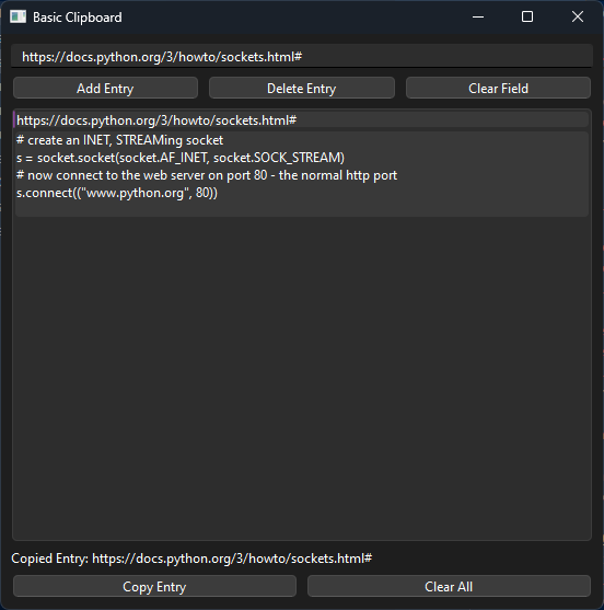 GitHub - suburbanprojects/BasicClipboard: Basic clipboard with PyQT6