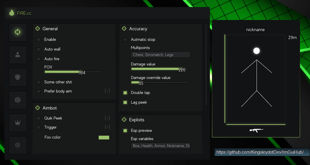 GitHub - KingsleydotDev/ImGui-Menus: Collection of custom ImGui menus DirectX9, DirectX11 menus ...