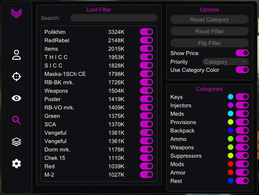 EFT Aim Assist with Loot Filter · GitHub