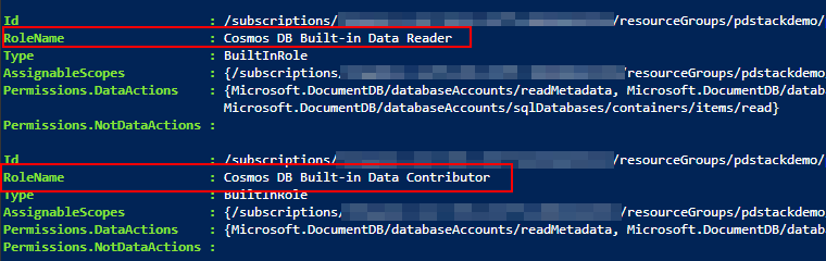 Doc Enhancement/Bug : Cosmos DB Built-in Data Reader and Cosmos DB Built-in Data Contributor are ...