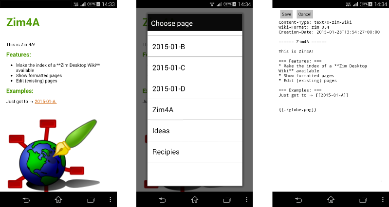 GitHub - kcg/Zim4A: Zim Desktop Wiki for Android via SL4A