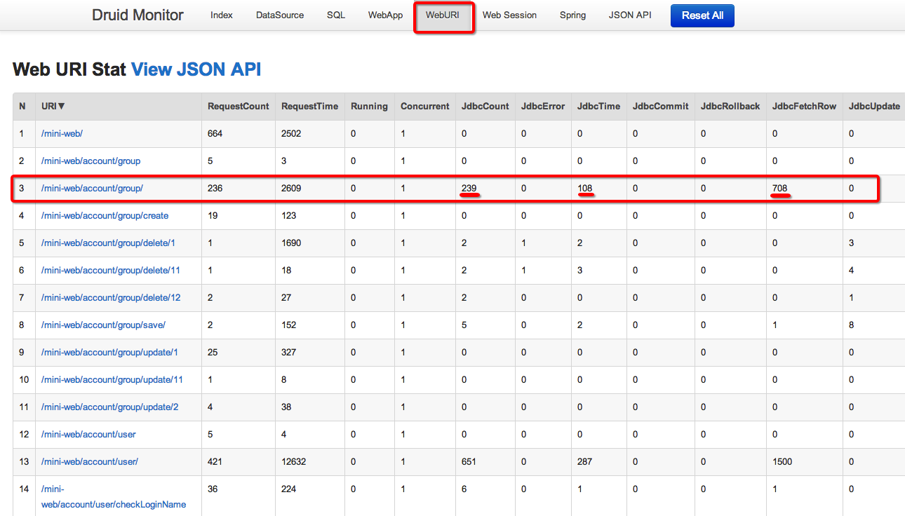 配置_配置WebStatFilter · alibaba/druid Wiki · GitHub