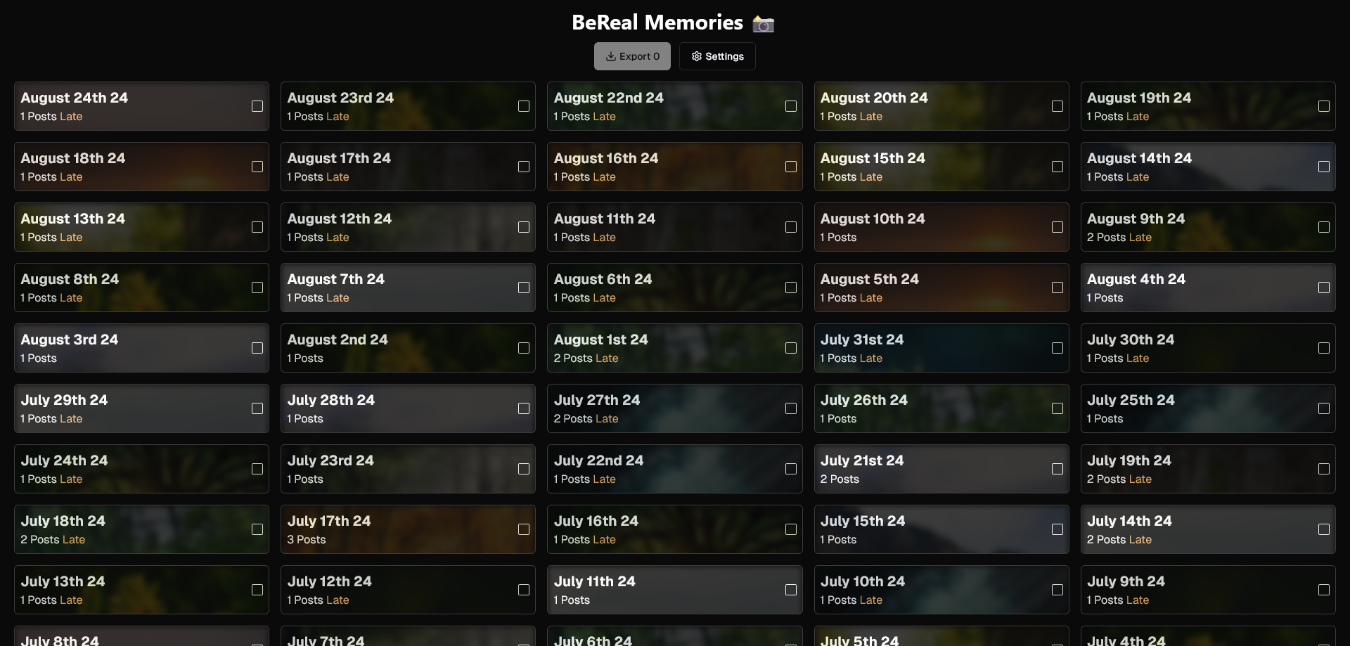 GitHub - vascYT/bereal-memories: Export your BeReal memories 📸