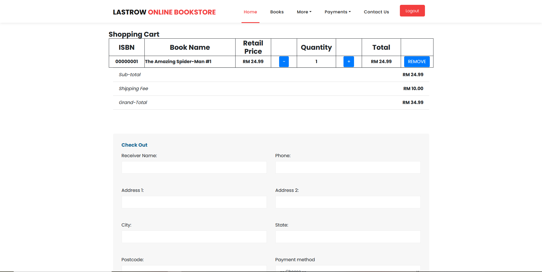GitHub - Eric9546/Bookshop-Management-System: The project is a Bookshop ...