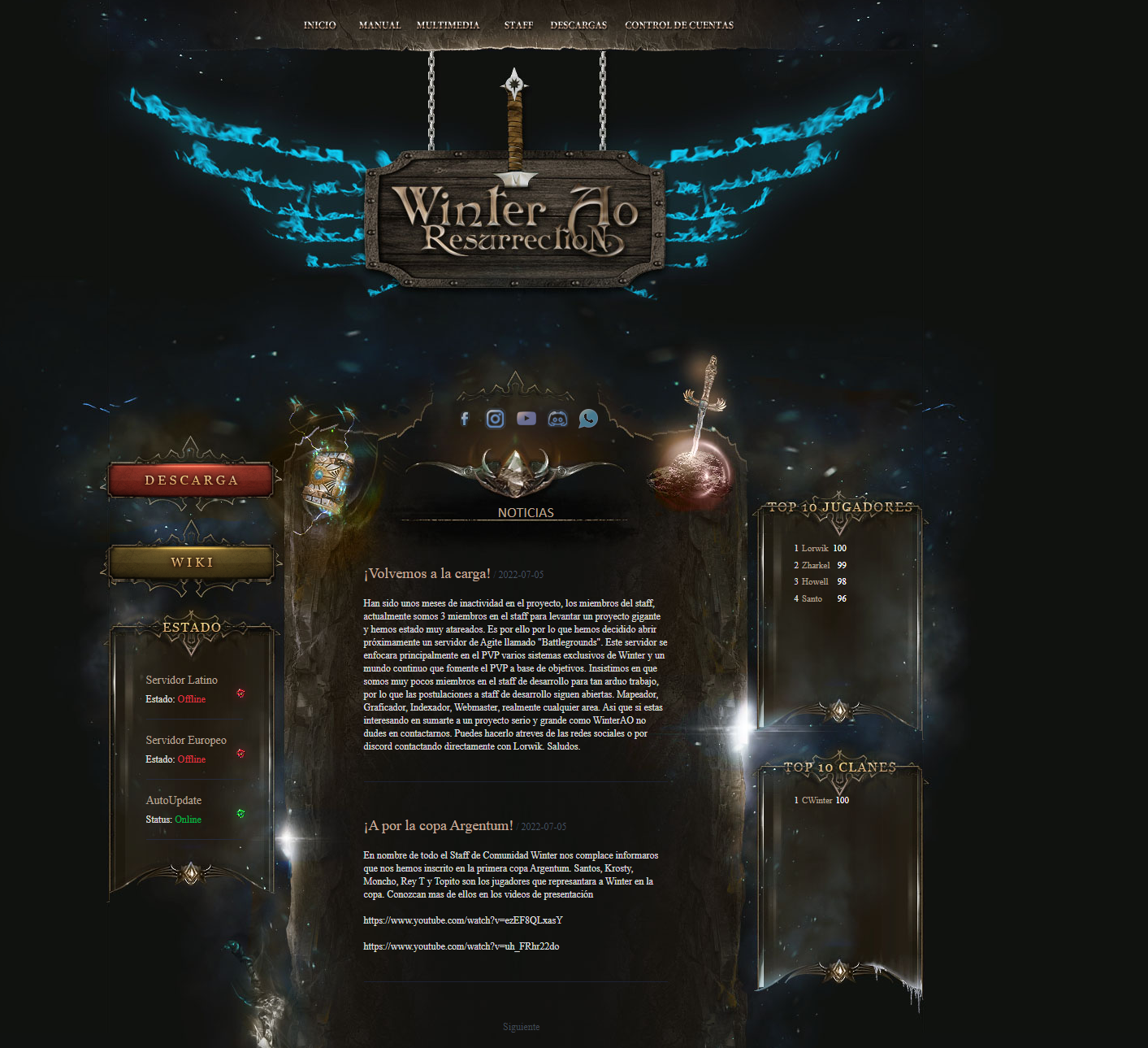 GitHub - Lorwik/WinterWeb-Frontend: Web de WinterAO