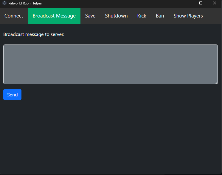 GitHub - crow0085/Palworld-Rcon-Client-GUI: Palworld Rcon GUI app