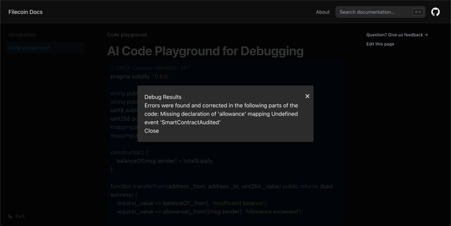 GitHub - mendsalbert/filecoin-ai-code-playground