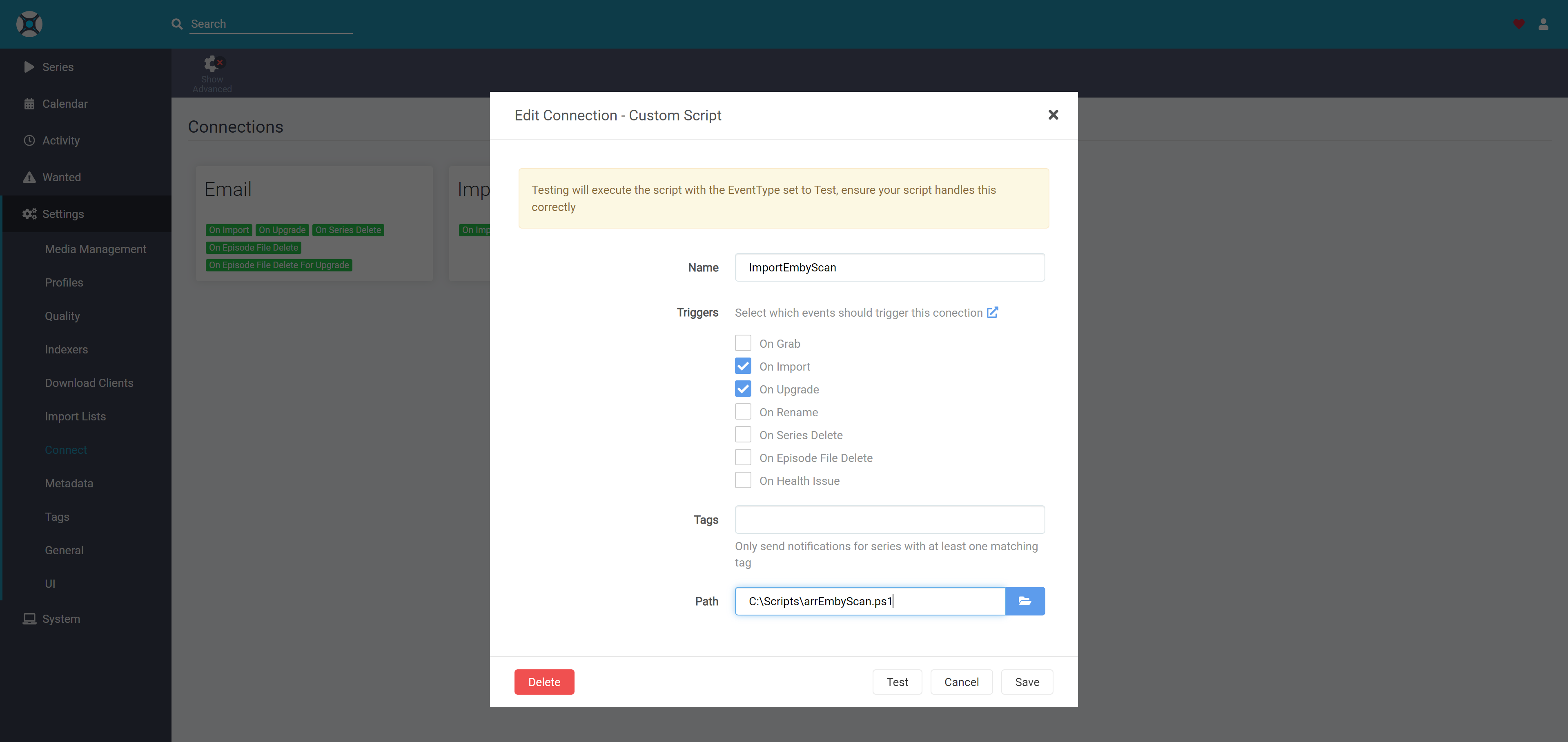 GitHub - Ad3t0/arrEmbyScan: Uses PowerShell and Emby's API to run a a library scan of a specific ...