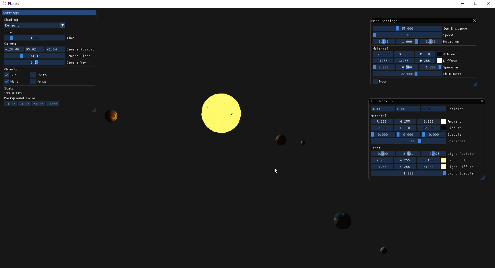 GitHub - kelvin-homann/SolarSystem: Planet System Simulation in OpenGL