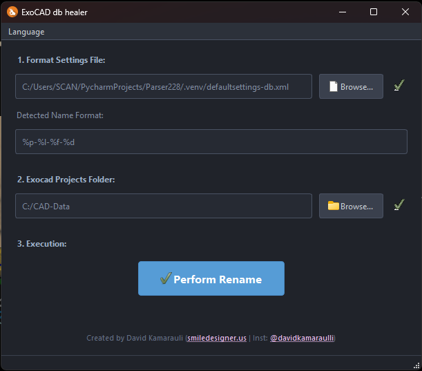 GitHub - zer0ltrnce/exodbhealer: ExoCAD db healer is a Python tool with ...