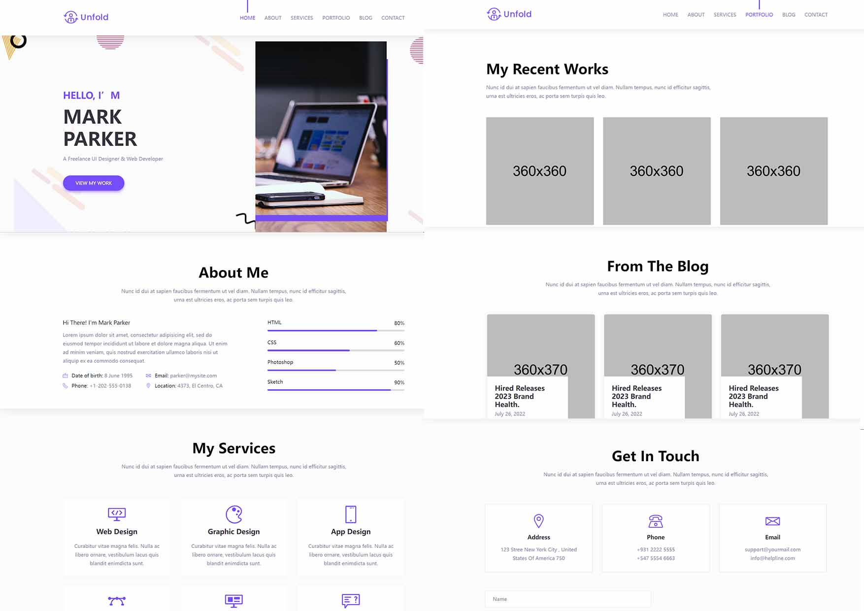 GitHub - Waite0603/Resume-vCard-Collection: About Responsive Personal ...