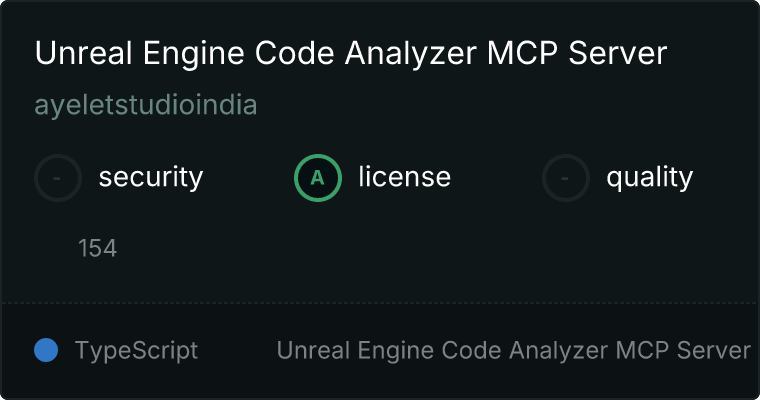 GitHub - ayeletstudioindia/unreal-analyzer-mcp: MCP server for Unreal Engine 5 · GitHub