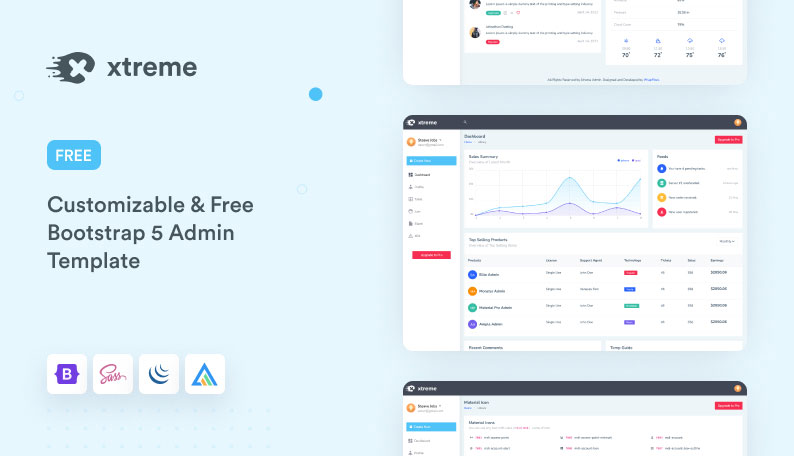 GitHub - wrappixel/xtreme-admin-lite: Xtreme Admin Lite is a Free Modern Bootstrap 5 WebApp ...