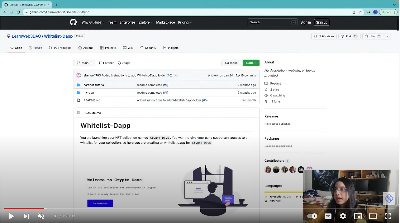 GitHub - LearnWeb3DAO/Whitelist-Dapp