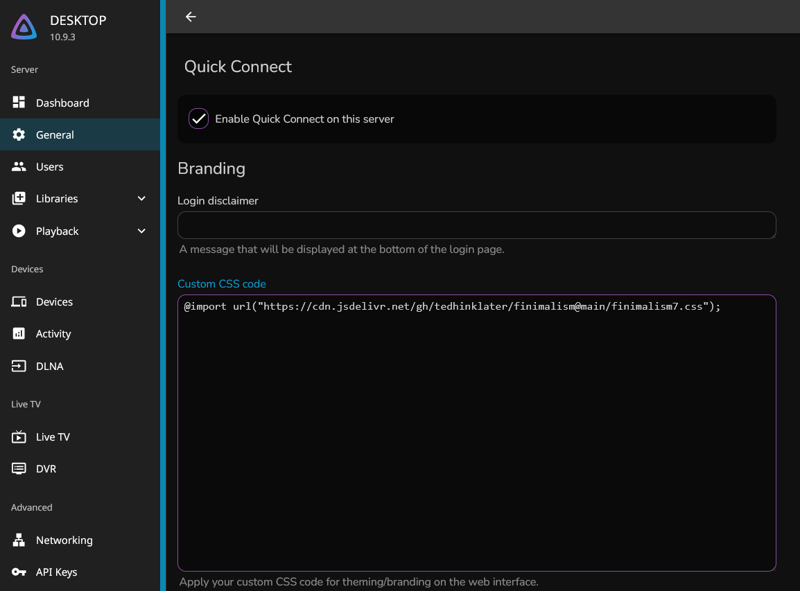 GitHub - tedhinklater/finimalism: Jellyfin Theme CSS