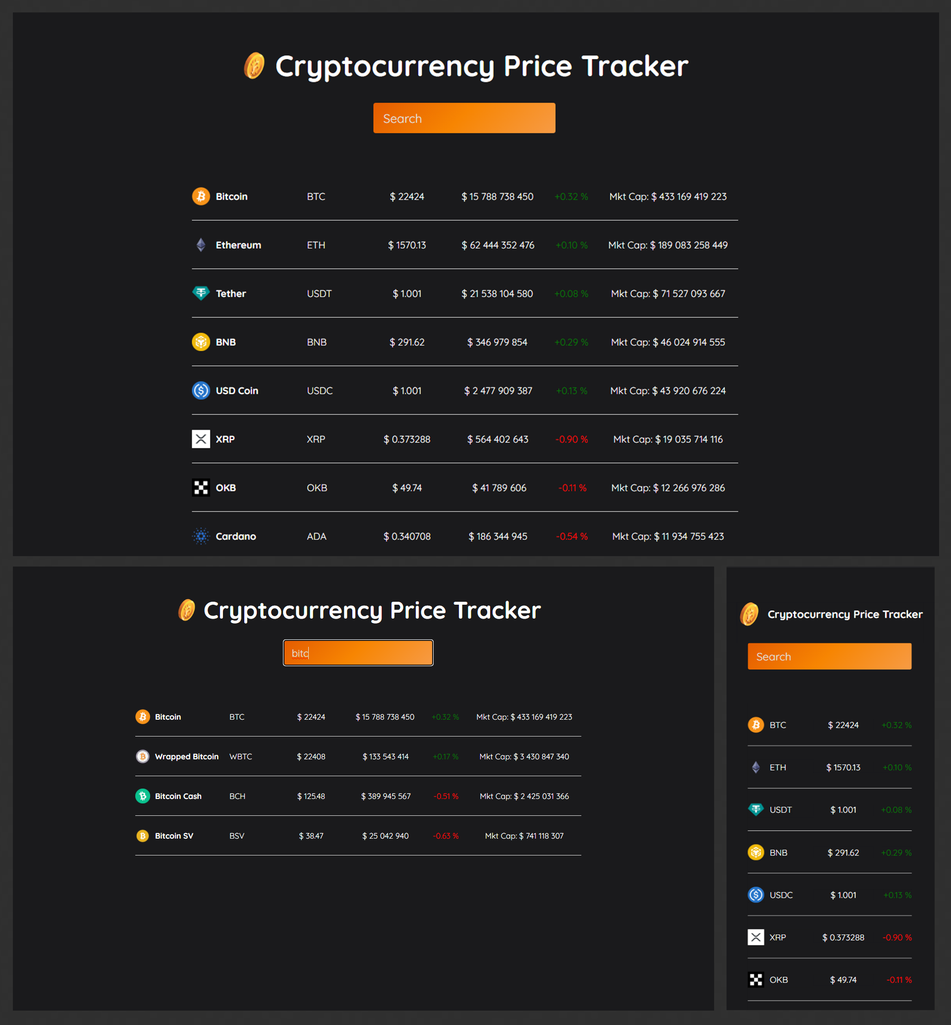 GitHub - paintdrip/cryptocurrency-react-tracker: 💵 Website displaying a list of cryptocurrencies ...