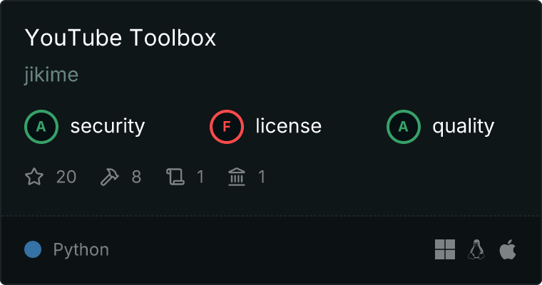 GitHub - jikime/py-mcp-youtube-toolbox