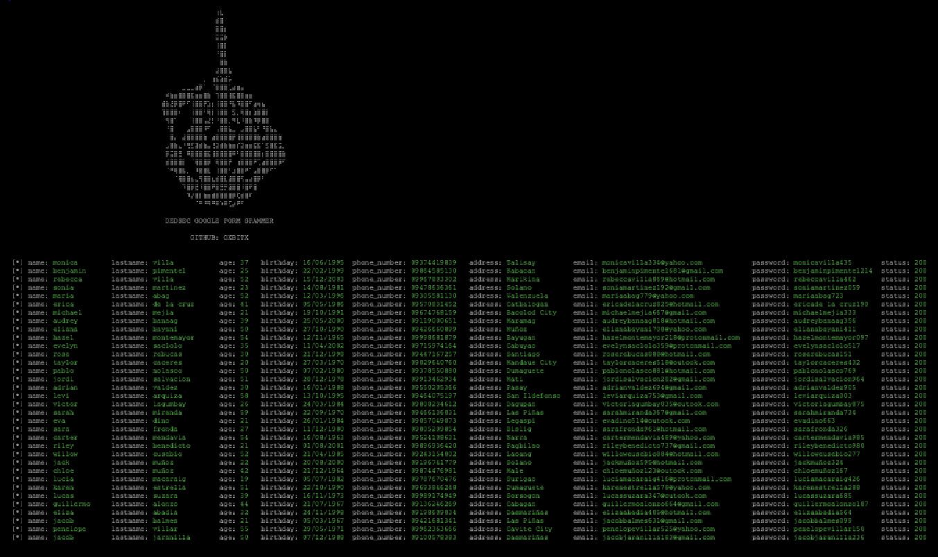 GitHub - 0xbitx/DEDSEC_GFS: DEDSEC_GFS is a Linux-based Google Form Spammer capable of sending ...