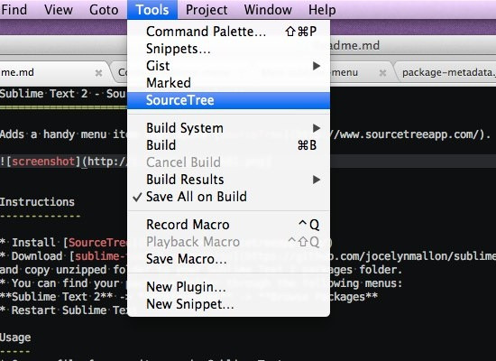 GitHub - jocelynmallon/sublime-text-2-sourcetree: A simple Sublime Text 2 package to open ...