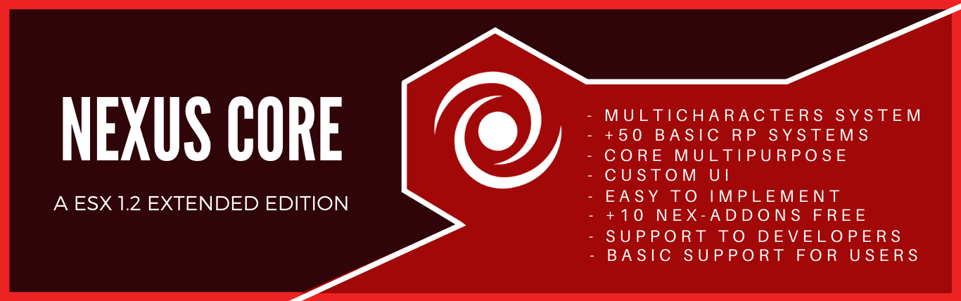 GitHub - NexCorp/Core: A ESX v1.2 Extended Version