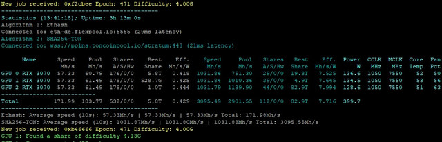 Example to configure Dual Mining ETH ETC UBQHASH TON · Lolliedieb/lolMiner-releases Wiki · GitHub