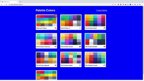 GitHub - dbaramo/color-palette: A web app that allows you to create ...