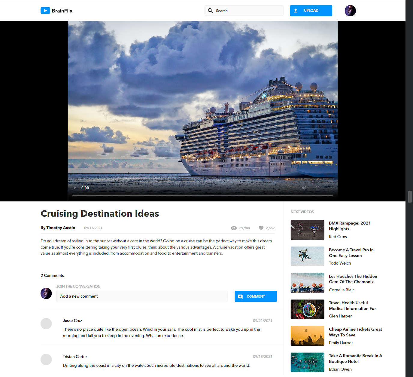 GitHub - AwdiTech/BrainFlix: BrainFlix is a dynamic video streaming platform designed to deliver ...