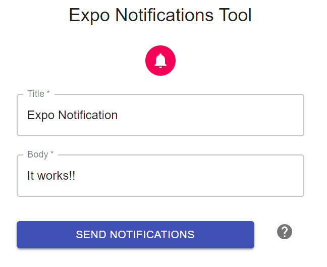 GitHub - jose-donato/expo-notifications-tool: Simple web app tool to help send push ...