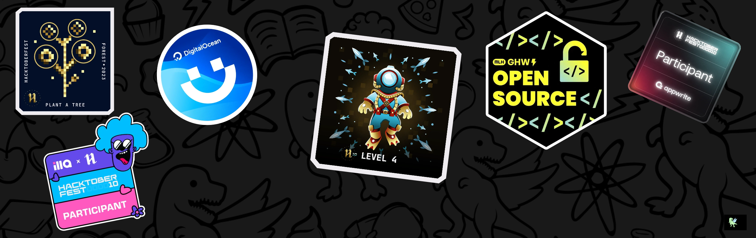 An image of @panther_trin's Holopin badges, which is a link to view their full Holopin profile