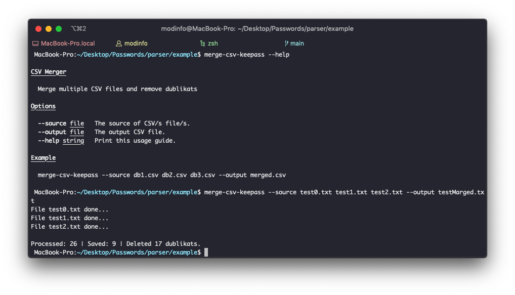 GitHub - skorotkiewicz/merge-csv-keepass: Merge multiple databases and remove duplikats from CSV ...