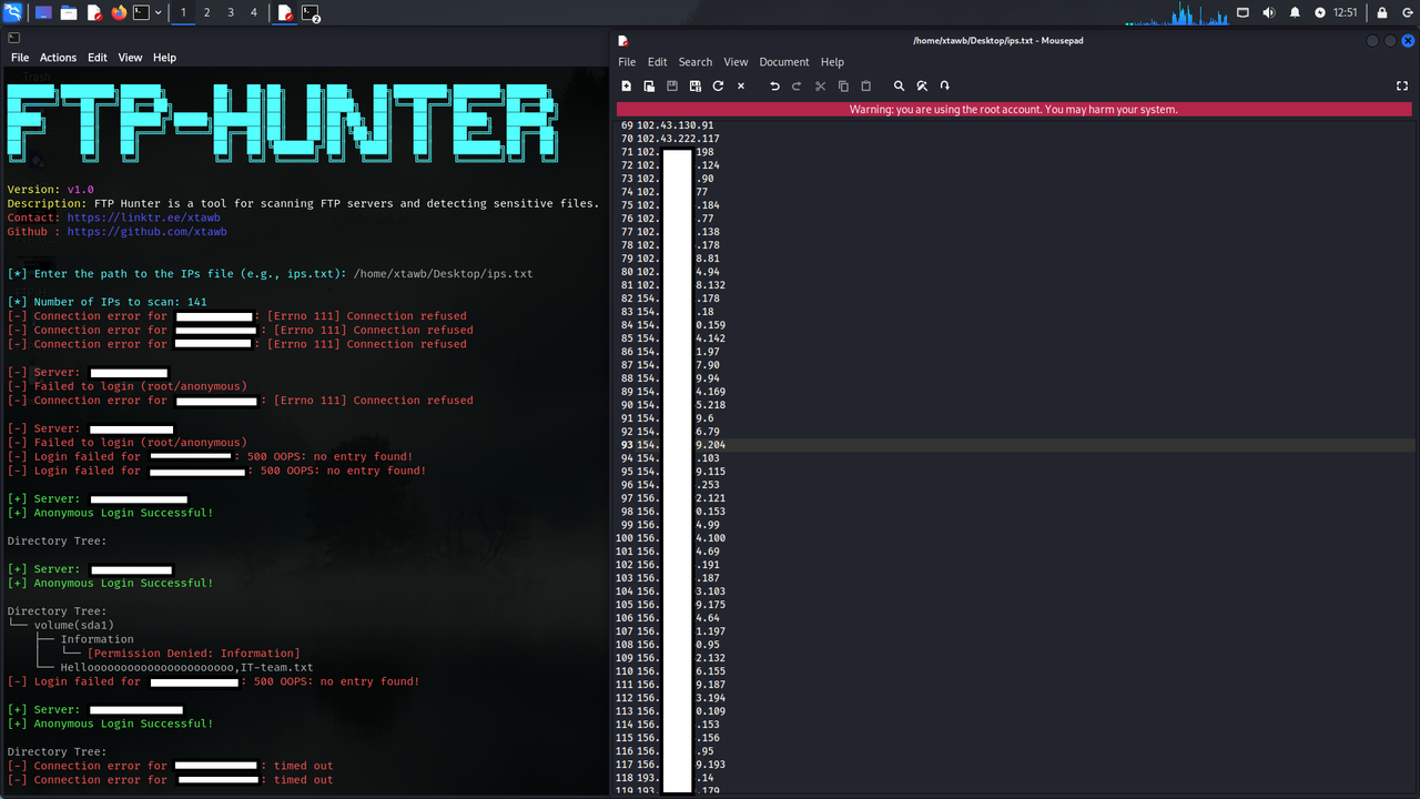 GitHub - xtawb/FTP-Hunter: FTP Hunter is a tool for scanning FTP servers and detecting sensitive ...