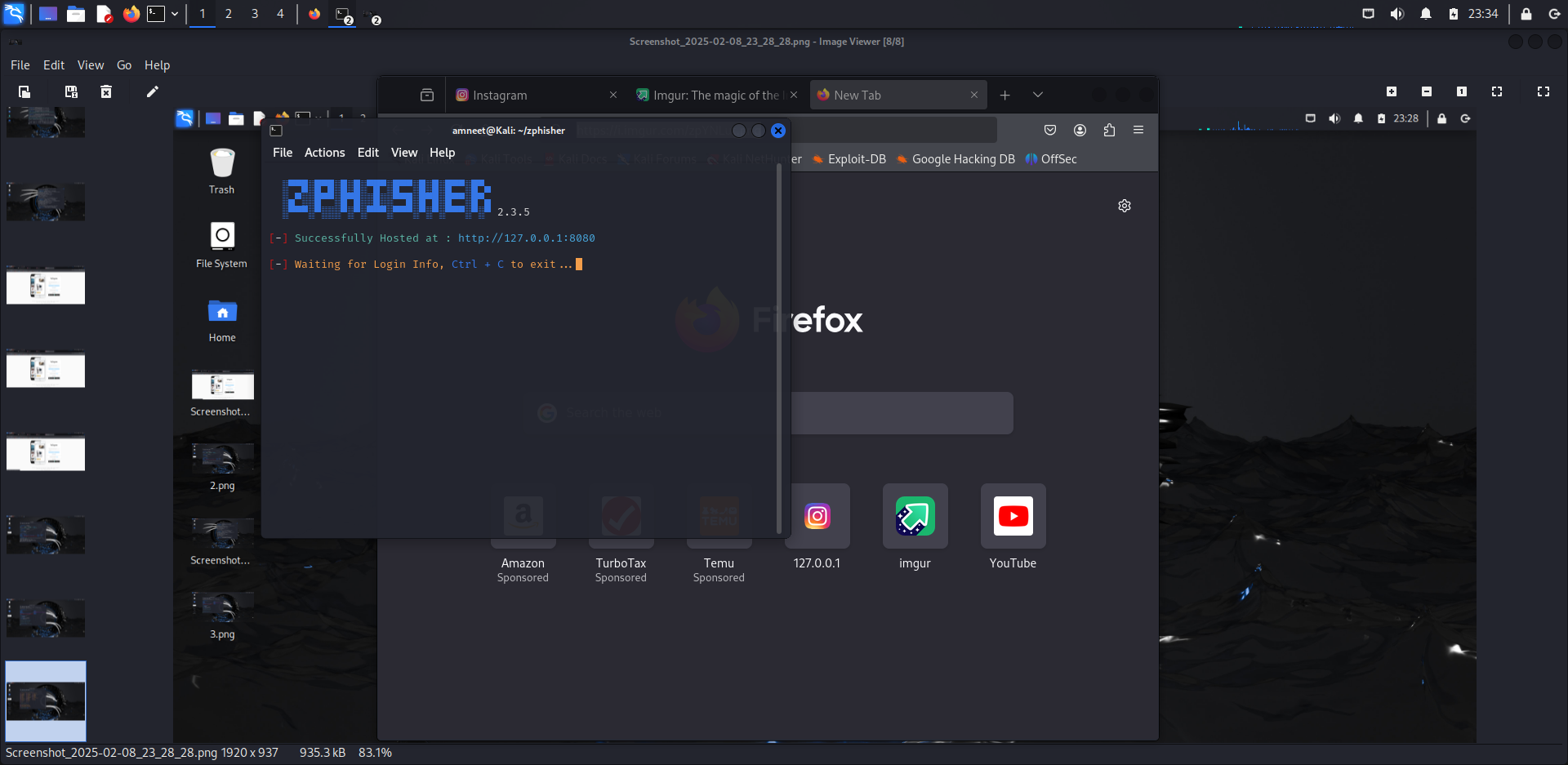 GitHub - Amneetkumar/Phishing-Simulation: This project uses ZPhisher to simulate a phishing ...