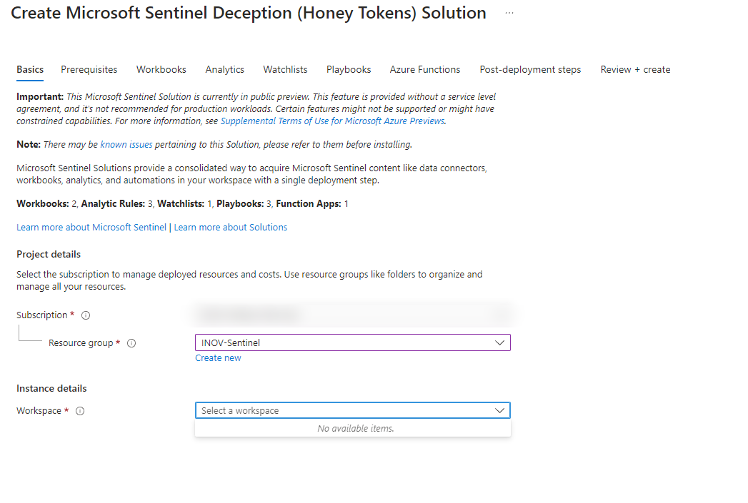 Can't install Deception Technology Solution · Issue #8924 · Azure/Azure-Sentinel · GitHub